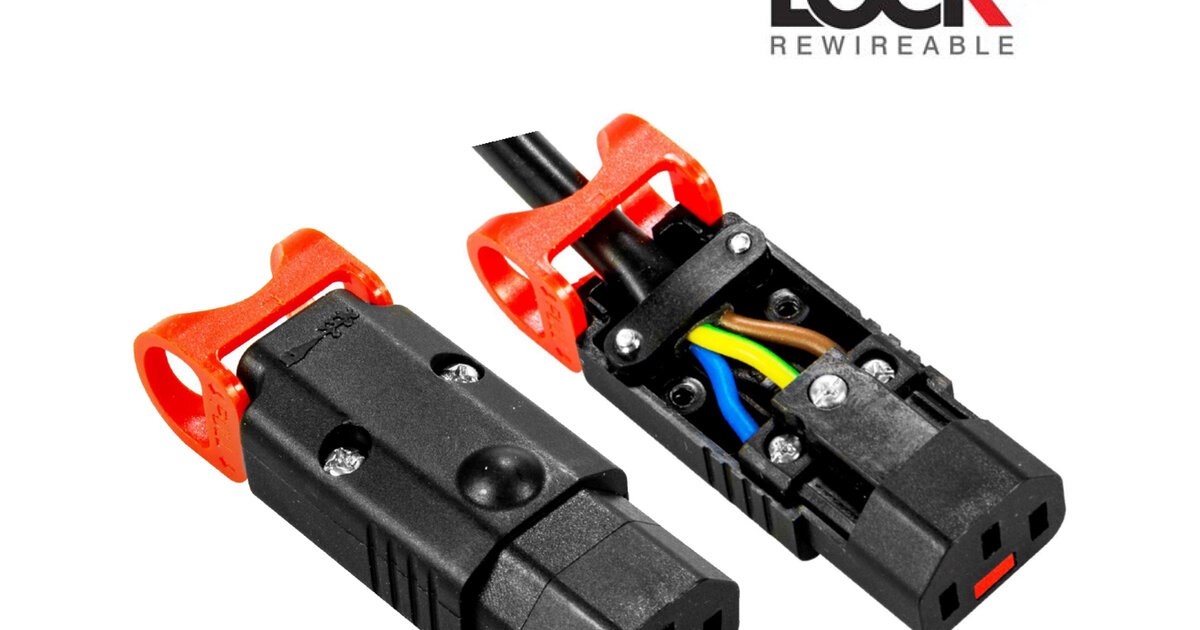 IL 13P Rewireable IEC C13 Locking Connector | Schaffner Holding AG